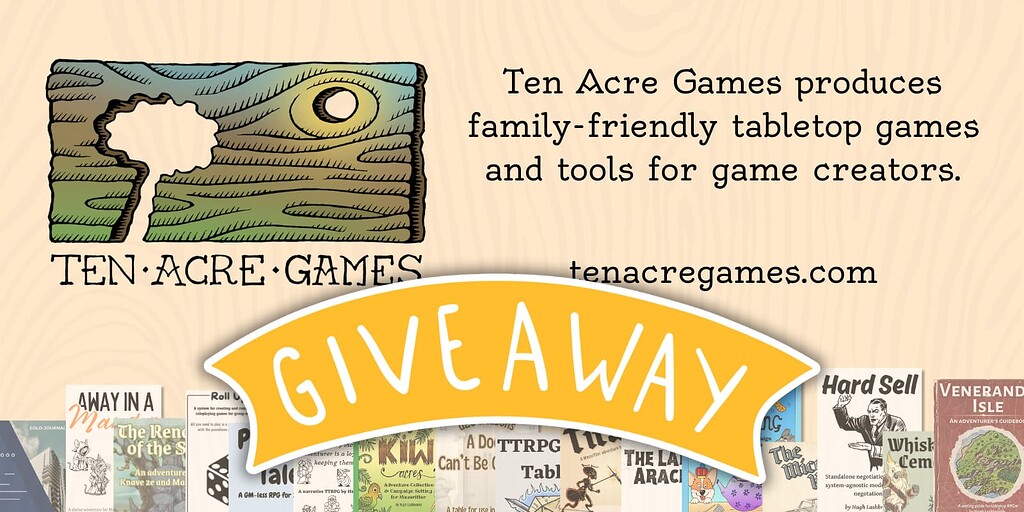 Introducing: Ten Acre Games (and a huge bundle giveaway!) - General ...